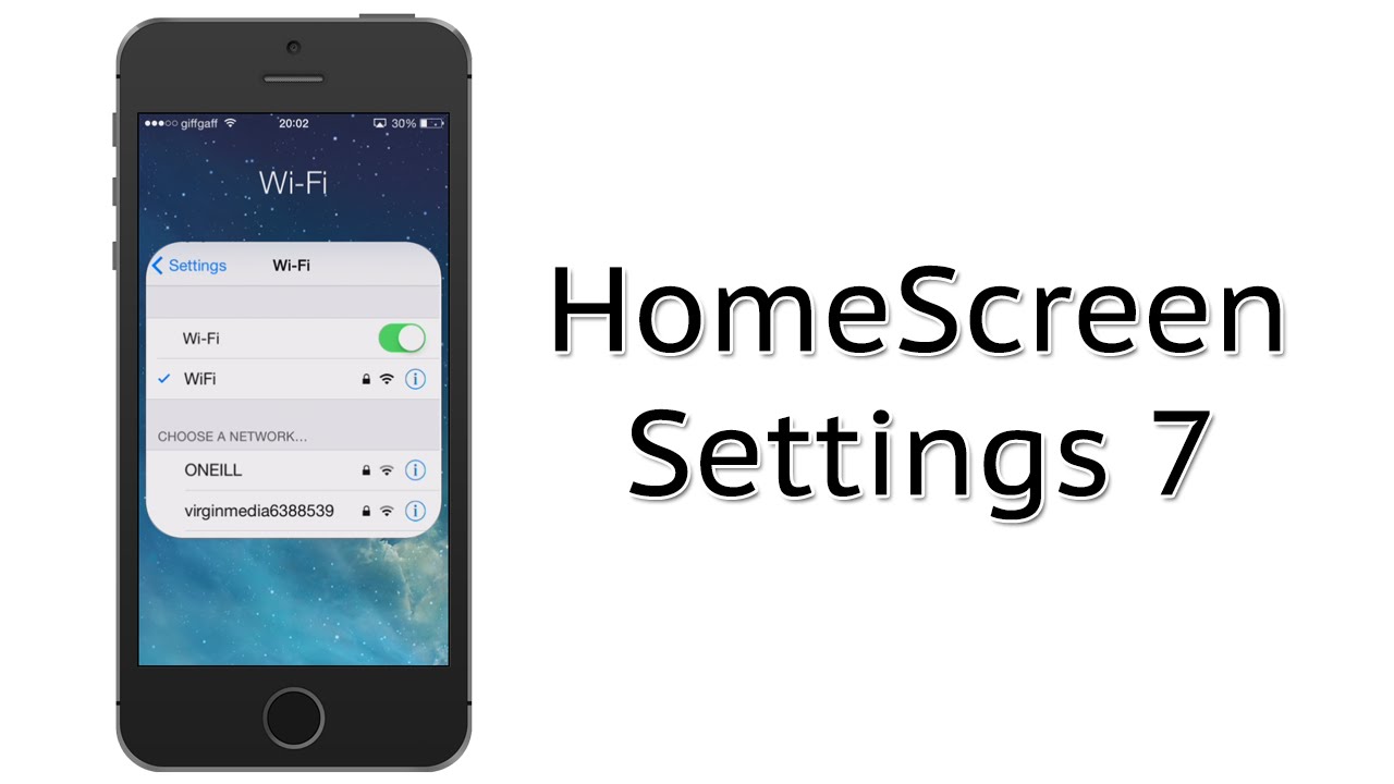 View and Edit Settings Directly From the Home Screen | HomeScreen ...