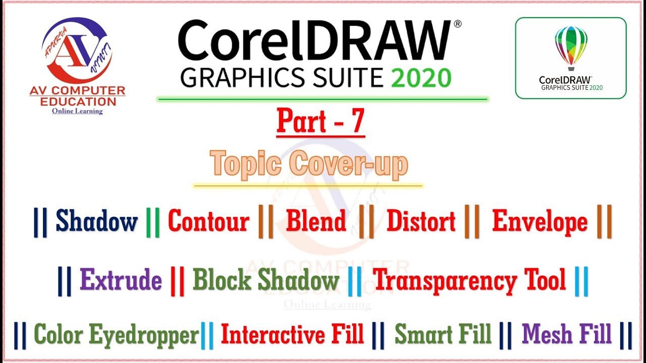 CorelDraw 2020 Tutorial in Hindi Part - 7 - YouTube