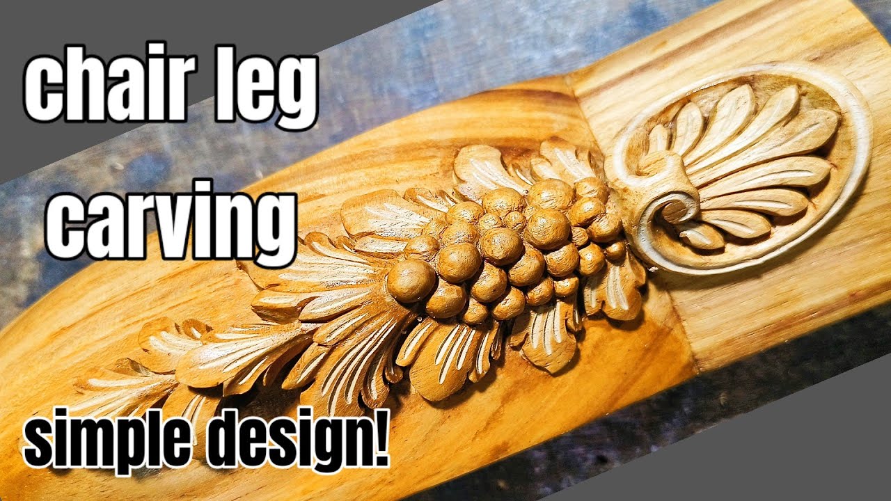 chair leg simple carving.#woodcarving #woodartvietnam3723#craft - YouTube