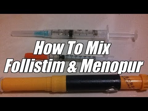 How to mix Follistim and Menopur - YouTube