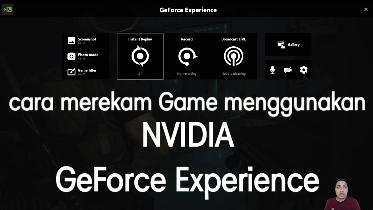 cara merekam game menggunakan nvidia G force experience - YouTube