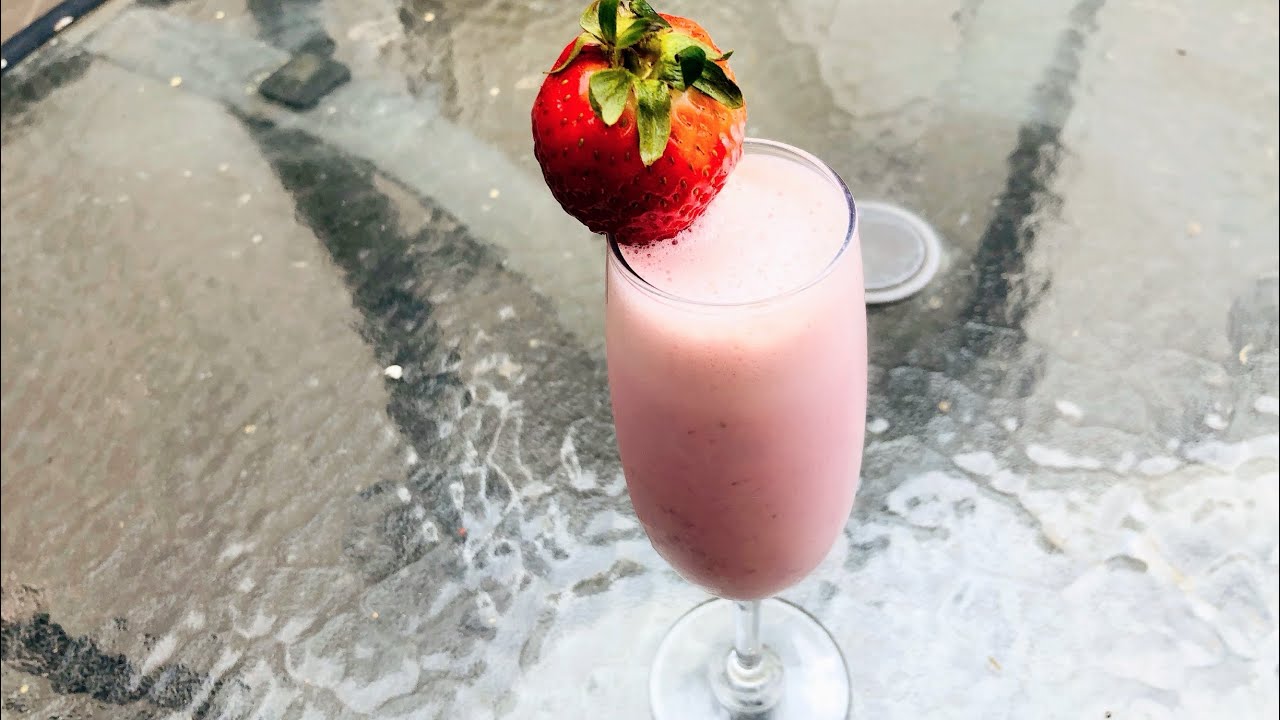 Strawberry Shake | 3 ingredients shake | How to make shake at home ...