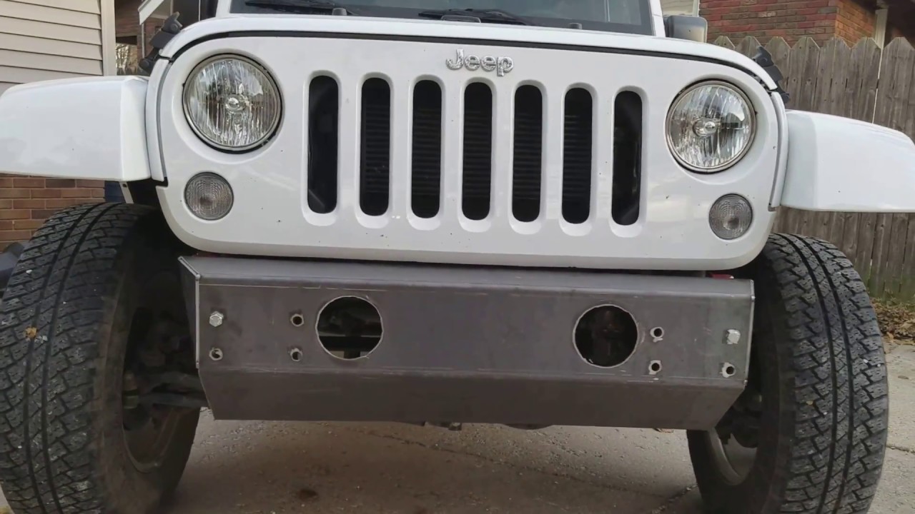 Jeep Wrangler JK Project: Mock up of custom stubby bumper build in ...