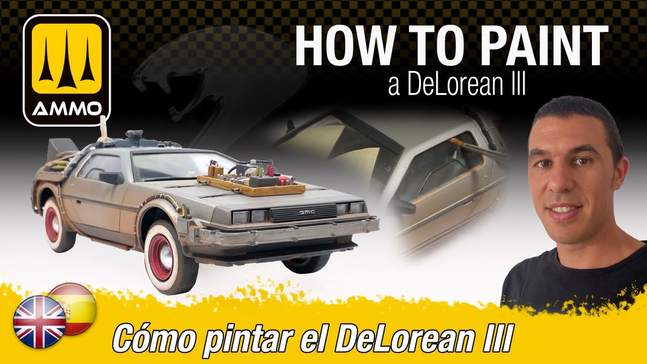 How To Paint a DeLorean III/Como pintar el DeLorean III - YouTube