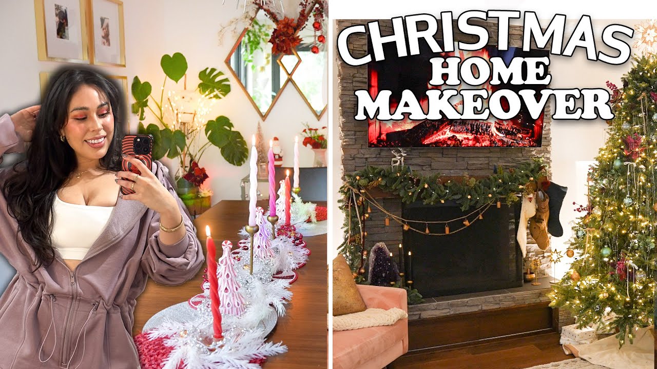 Christmas Home MAKEOVER 🎄 A Holiday Decorate Diary (Decor Ideas & Vibes ...