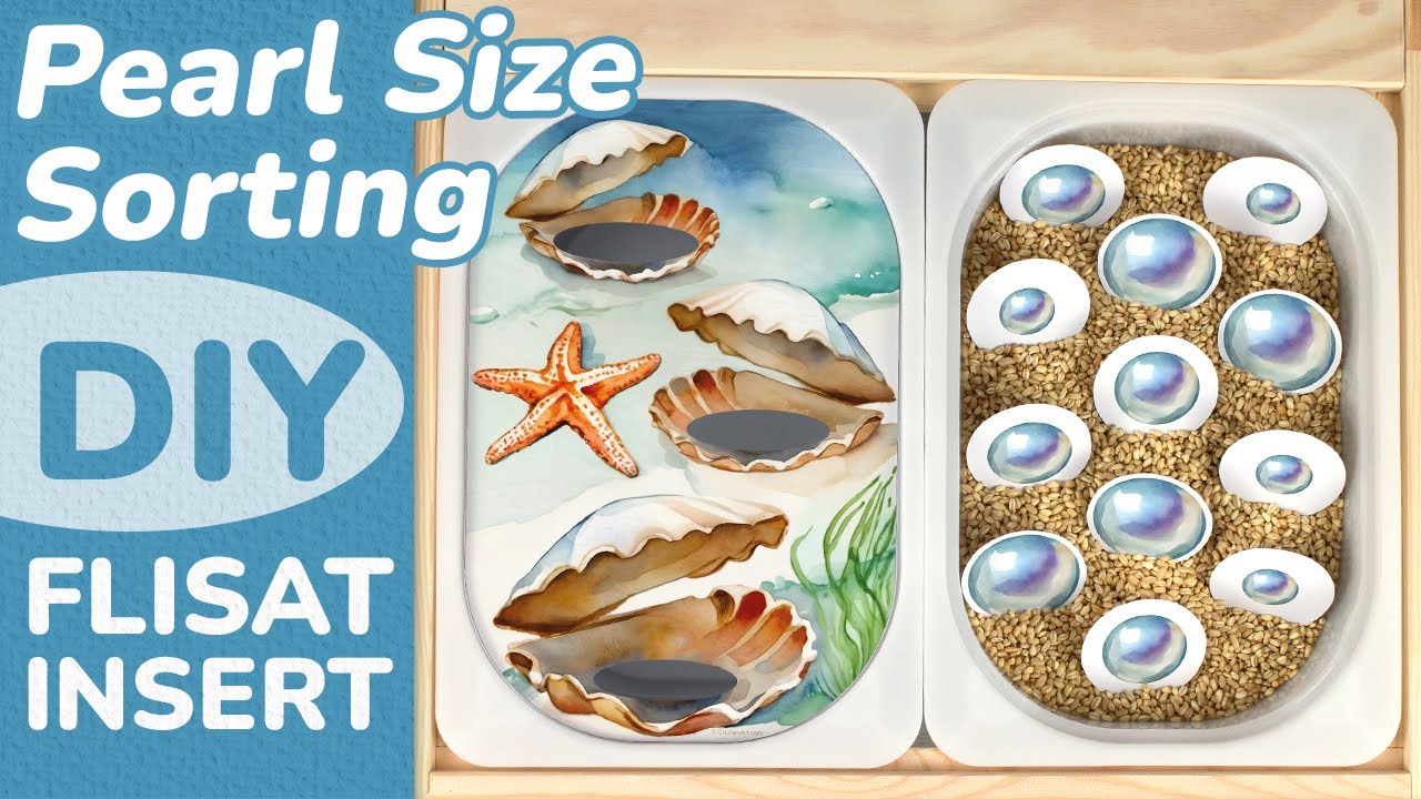 Pearl Size sorting Sorting Activity for Kid | DIY Flisat Insert ...