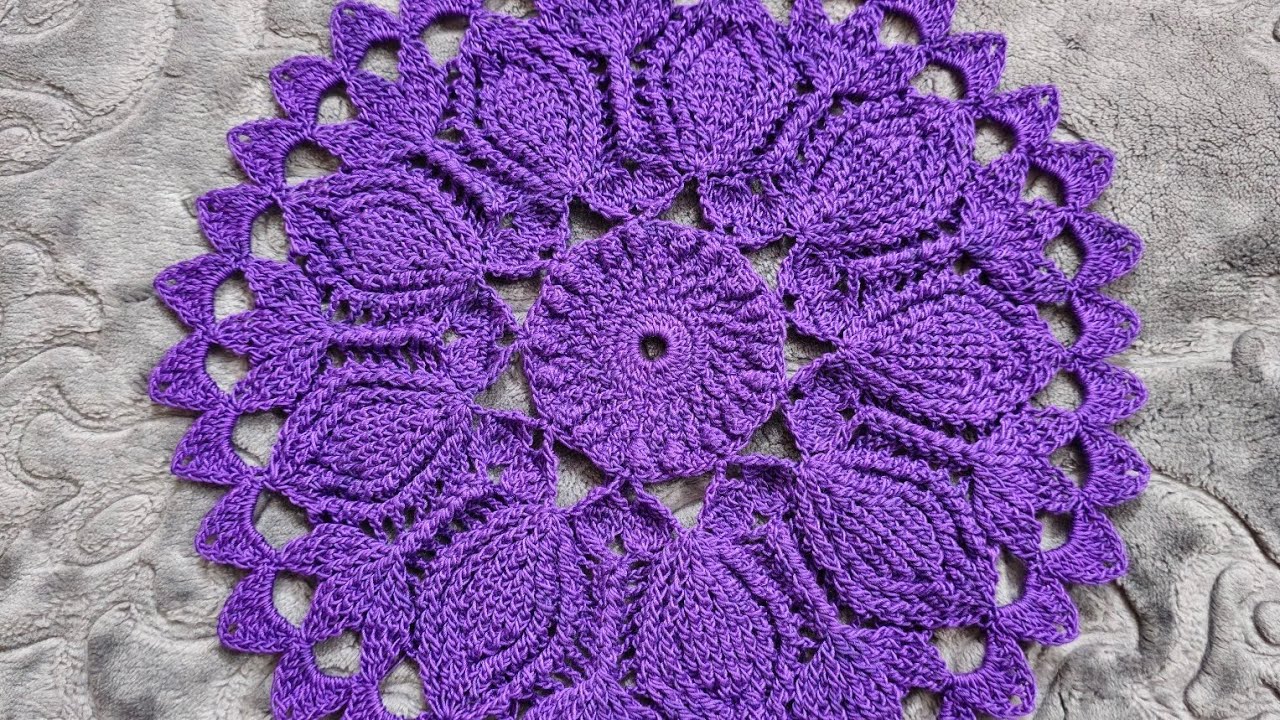 gorgeous crochet doily tutorial step by step | unique crochet doily ...