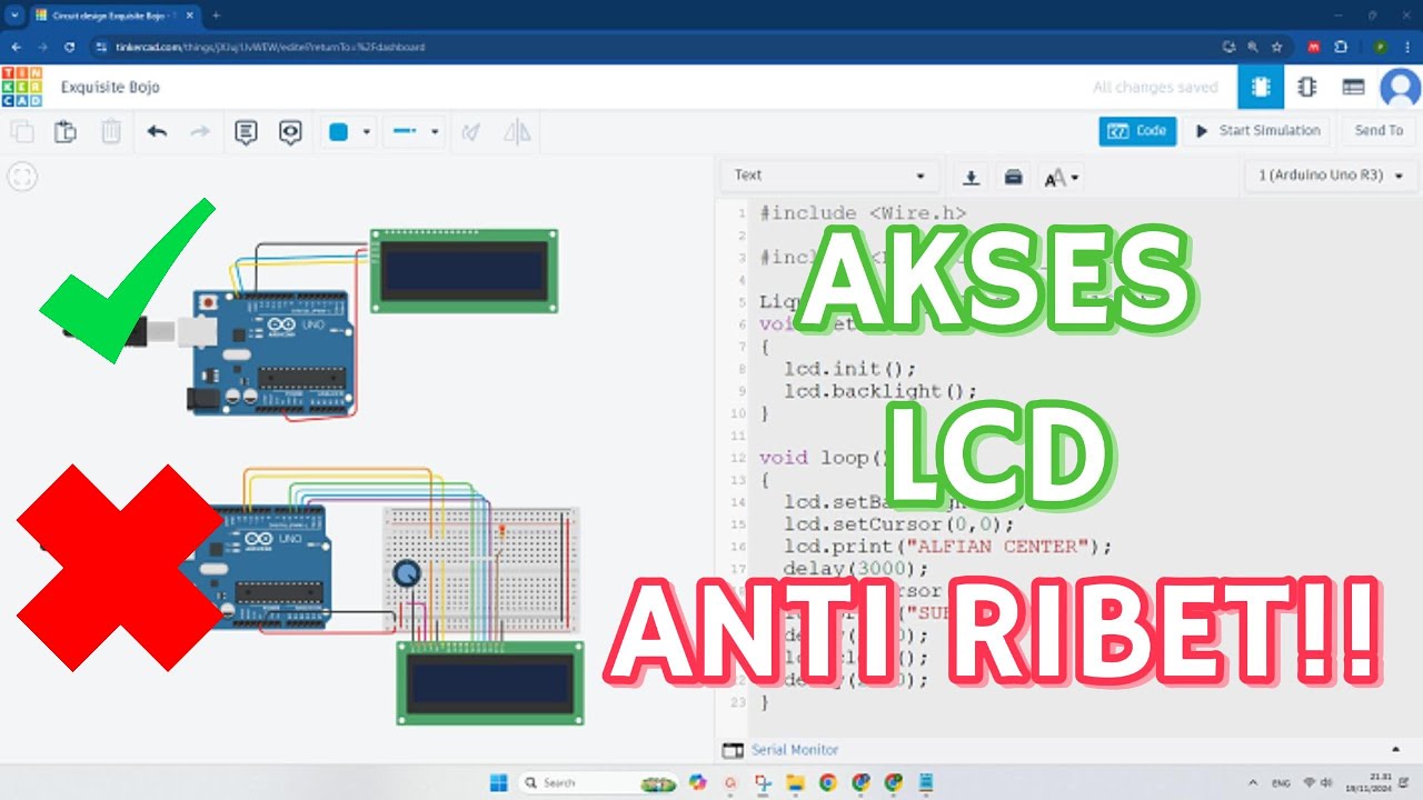 Tutorial Tinkercad Arduino Belajar Pemrograman Arduino Menampilkan