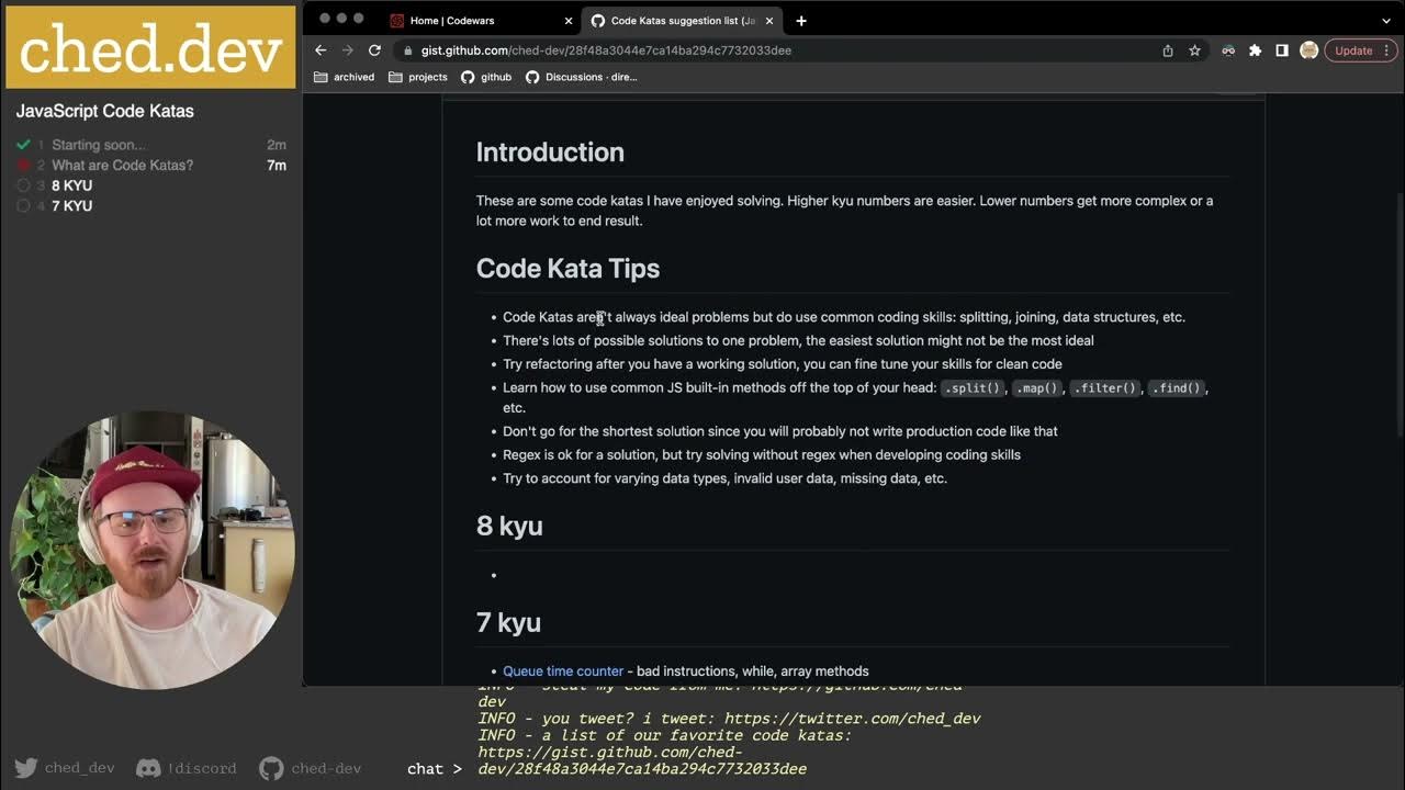 Ep1: Code Katas introduction & solving 8kyu 7kyu [JavaScript] - YouTube