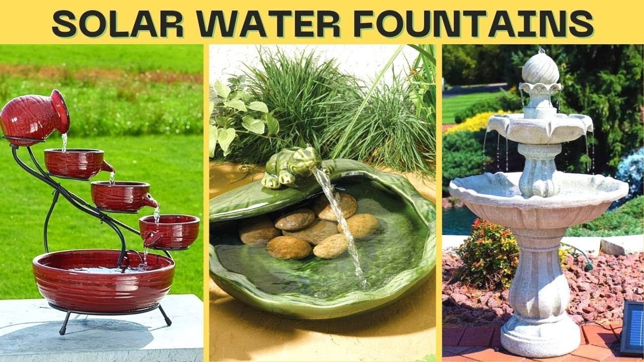 Best Outdoor Solar Water Fountain - Bring Joy To Your Garden - YouTube