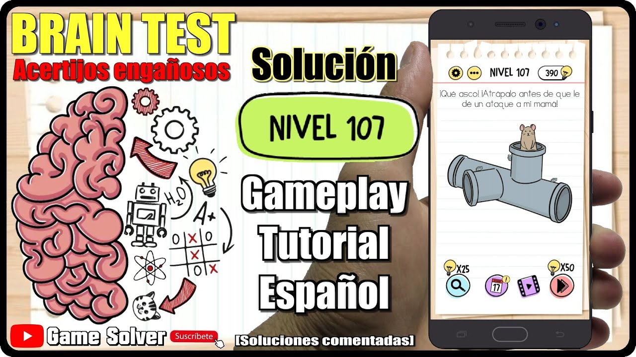 𝐁𝐑𝐀𝐈𝐍 𝐓𝐄𝐒𝐓 || SOLUCIÓN NIVEL 107 [𝐆𝐀𝐌𝐄𝐏𝐋𝐀𝐘 | 𝐓𝐔𝐓𝐎𝐑𝐈𝐀𝐋 | 🗣ESPAÑOL] ️ ...
