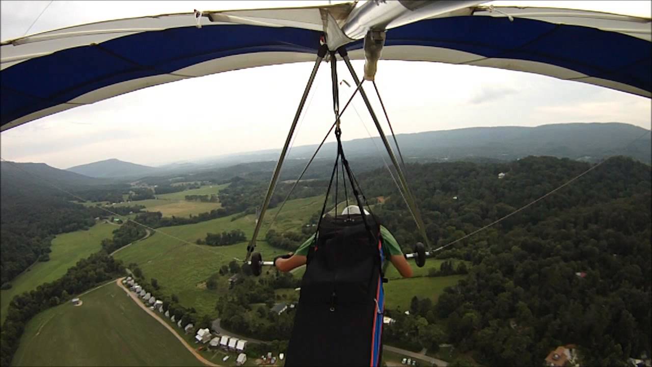Wingover Practice - Hang Gliding - Flight 95 at Lookout Mountain - YouTube