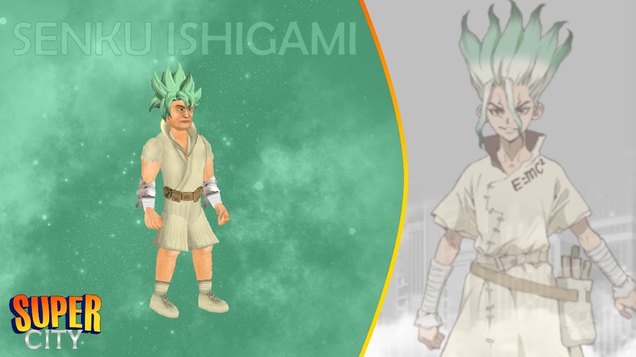How to Create Senku Ishigami (Dr. Stone) in Super City - YouTube