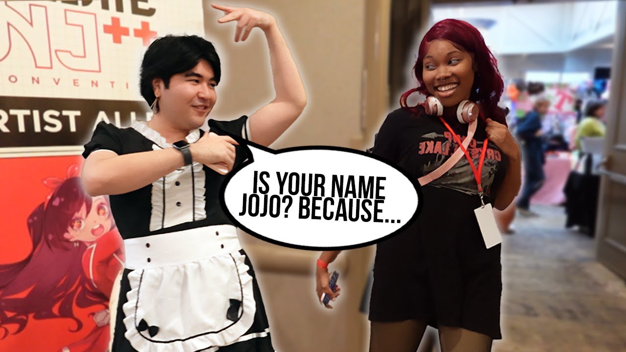 Trying CRINGE Pickup Lines on Strangers at Anime Con to see if I have ...