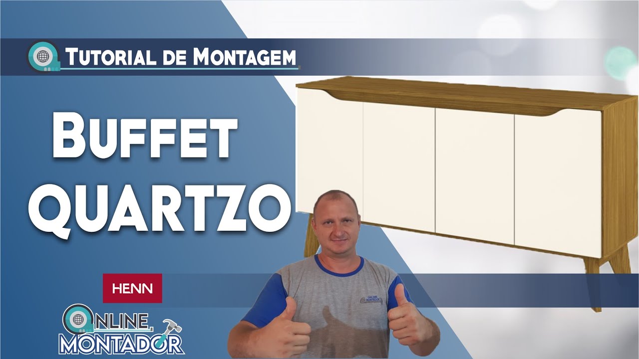 Como montar buffet | Buffet Quartzo Móveis Henn - YouTube
