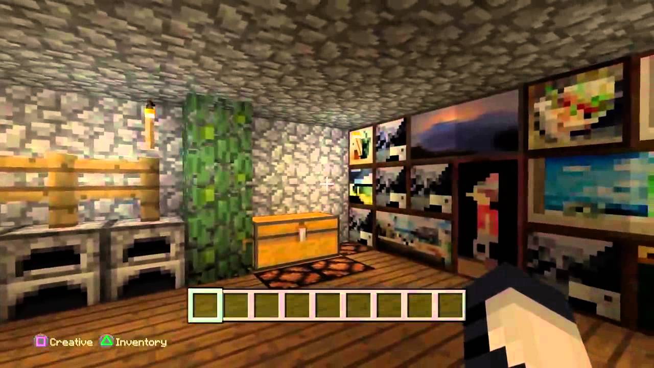 Cool Minecraft Basement ( Minecraft PS4 ) - YouTube