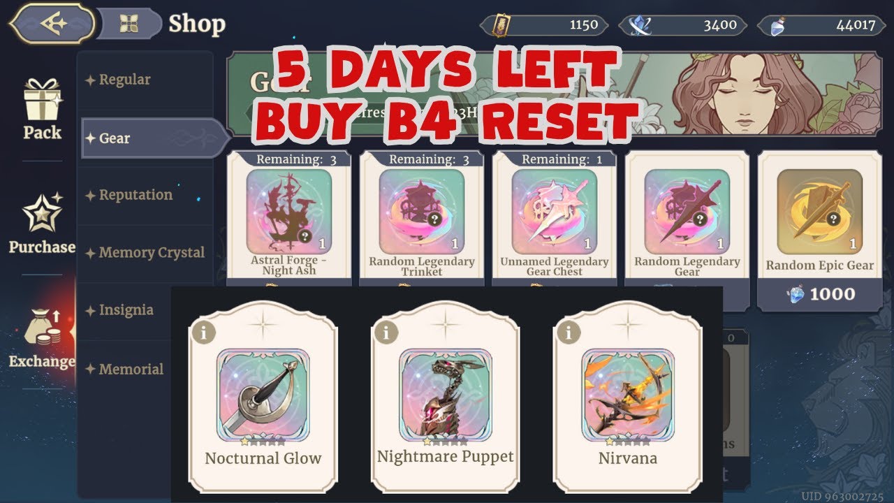 5 DAYS REMAINING - BUY ASTRAL IMPRINT SEASON 2 - ASTRAL FORGE NIGHT ASH ...