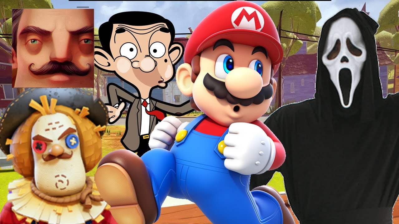 Hello Neighbor - New Secret Neighbor Mr Bean Scarecrow Mario GhostFace ...