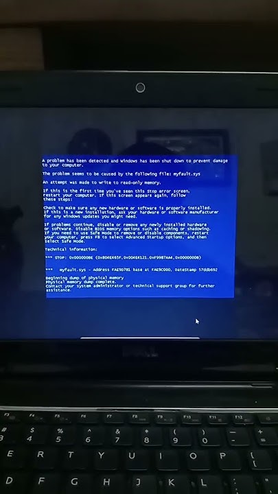 BSOD Windows XP VM #windows #bsod #shorts #video #computer - YouTube