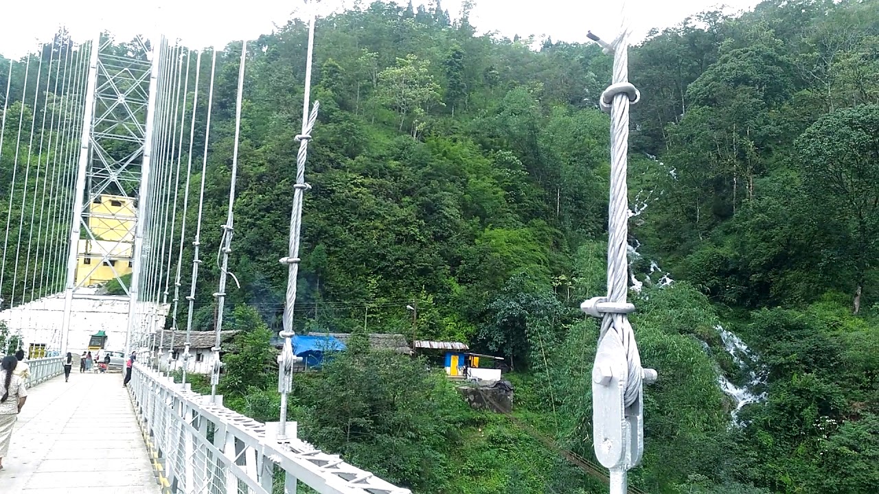 Singshore Bridge full view - Sikkim - YouTube