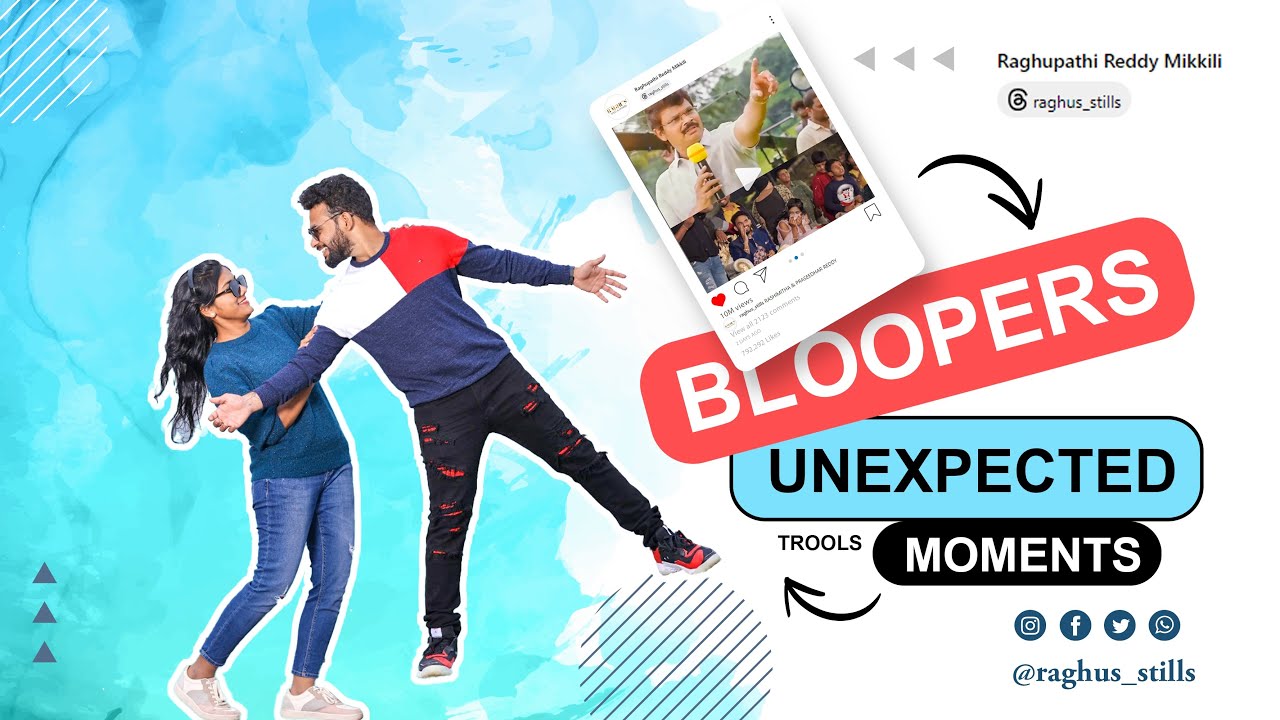 Pre Wedding Shoot Bloopers Trool Telugu Rashimitha + Praseedhar Reddy - YouTube