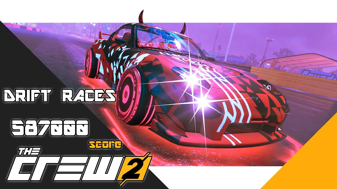 ازاى تعمل high scores فى drift races فى the crew 2 - YouTube