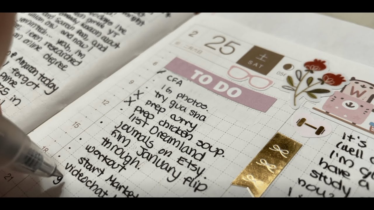 Journaling Vlog ️ - productive studying, working out - YouTube