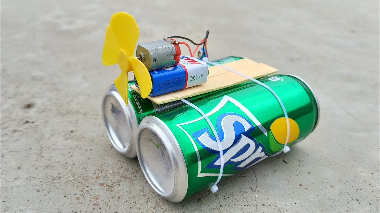 How to make a boat with motor | Amazing Soda Can Boat Diy - YouTube