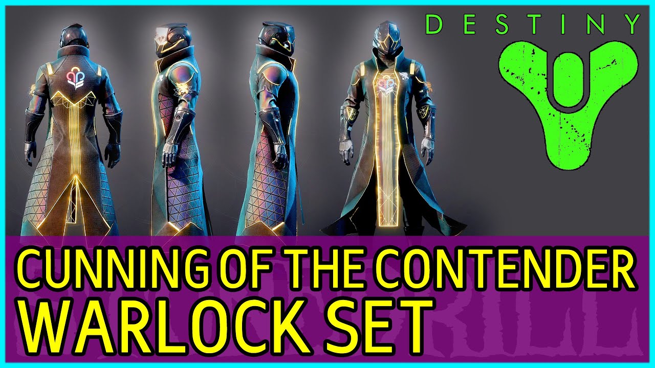 Destiny 2 Cunning of the Contender Warlock Set Showcase - YouTube