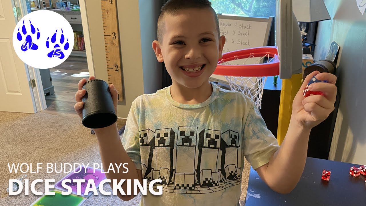 WOLF BUDDY DICE STACKING - YouTube