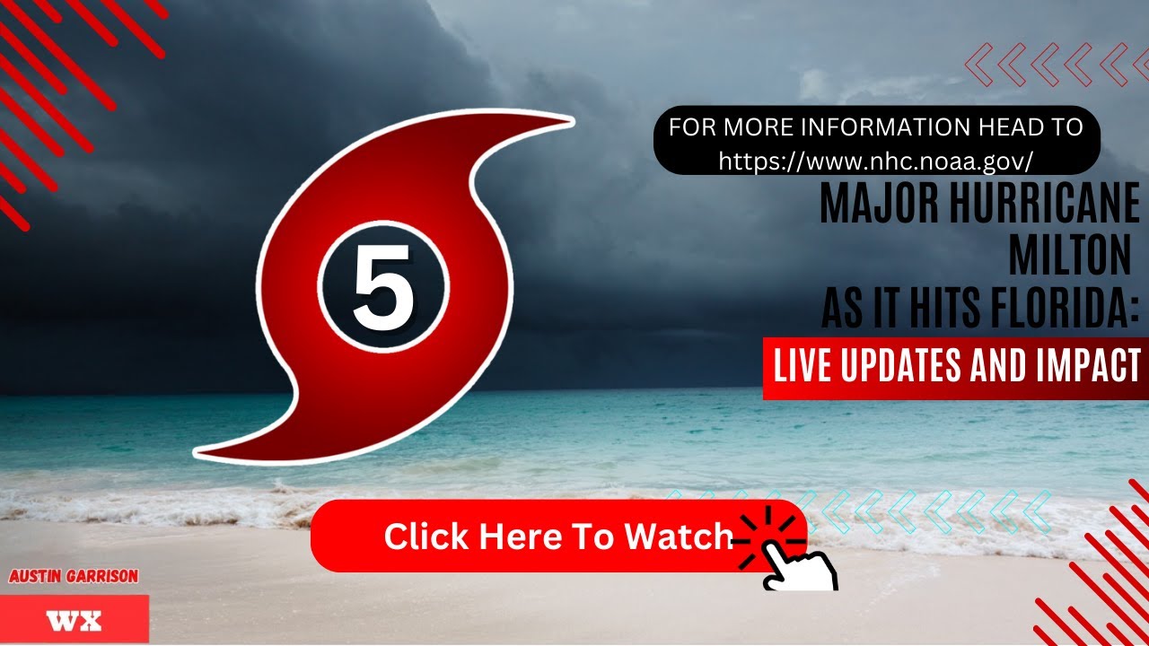 Major Hurricane Milton as Hits Florida: Live Updates and Impact - YouTube
