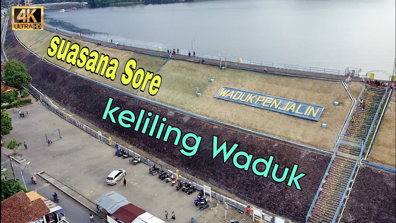 Drone view keliling wisata Waduk penjalin Paguyangan sore ini ...