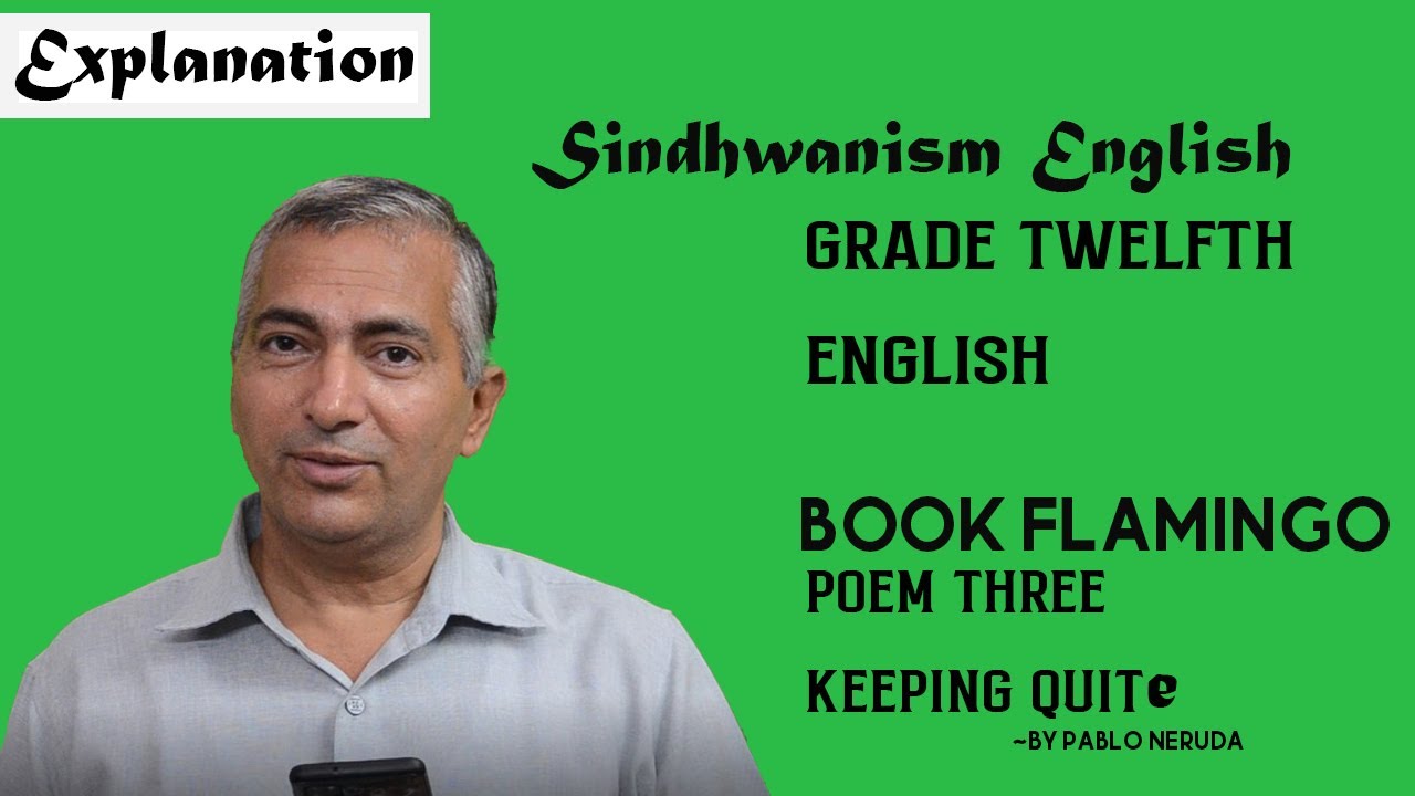 Keeping Quiet | Grade 12 | English | Flamingo Book | Poem 3 ...