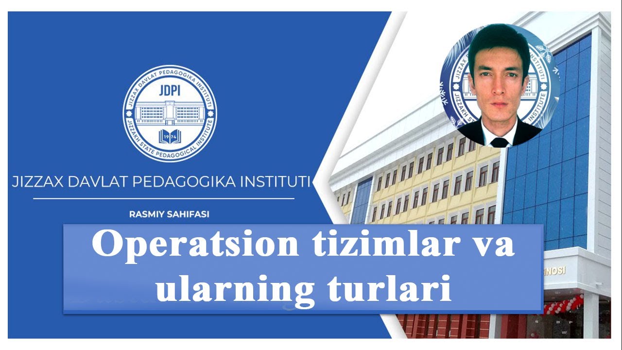 Operatsion tizimlar va ularning turlari - YouTube