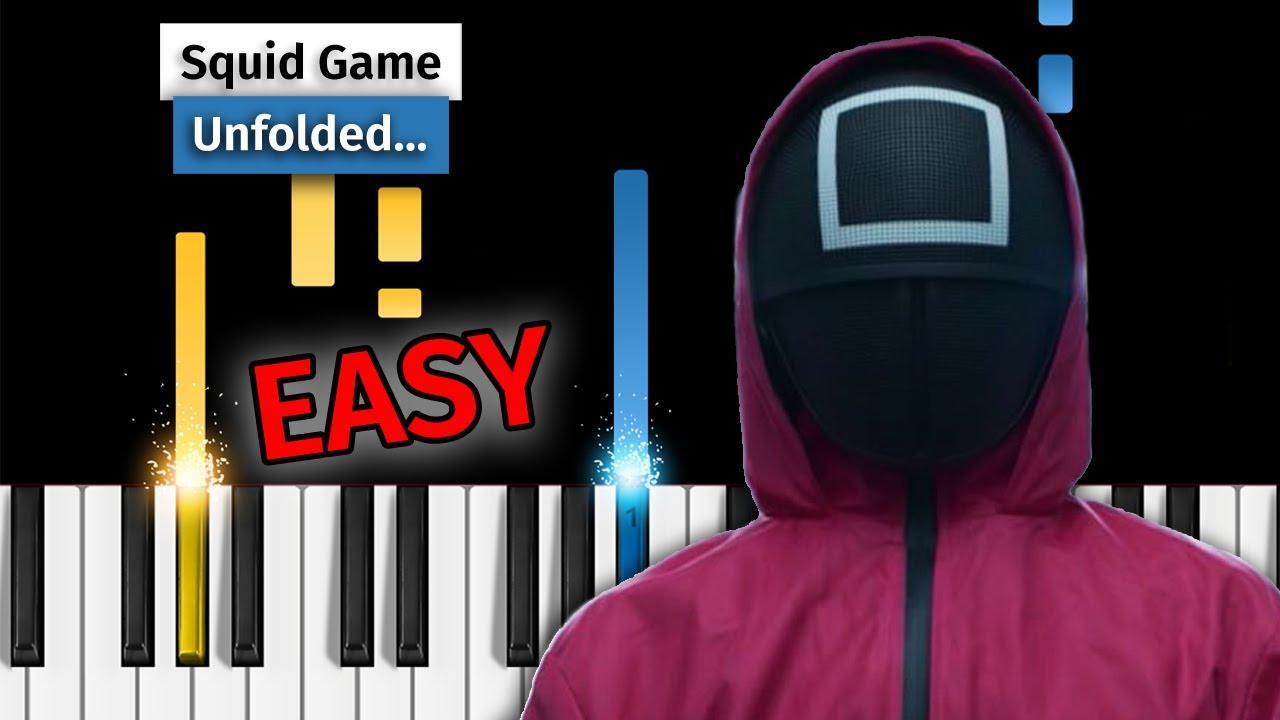 Squid Game - Unfolded... - EASY Piano Tutorial - YouTube