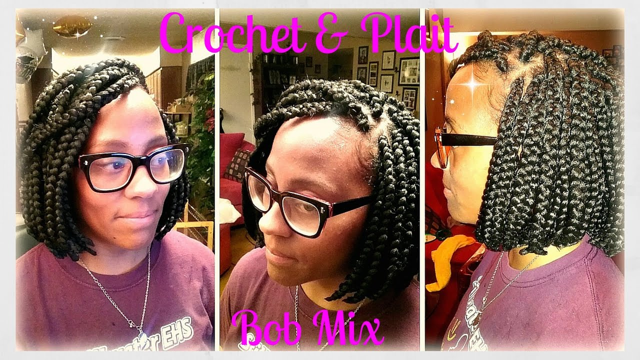 Braided Bob | Crochet & Plait Mix! | How To! ***OPEN ME*** - YouTube