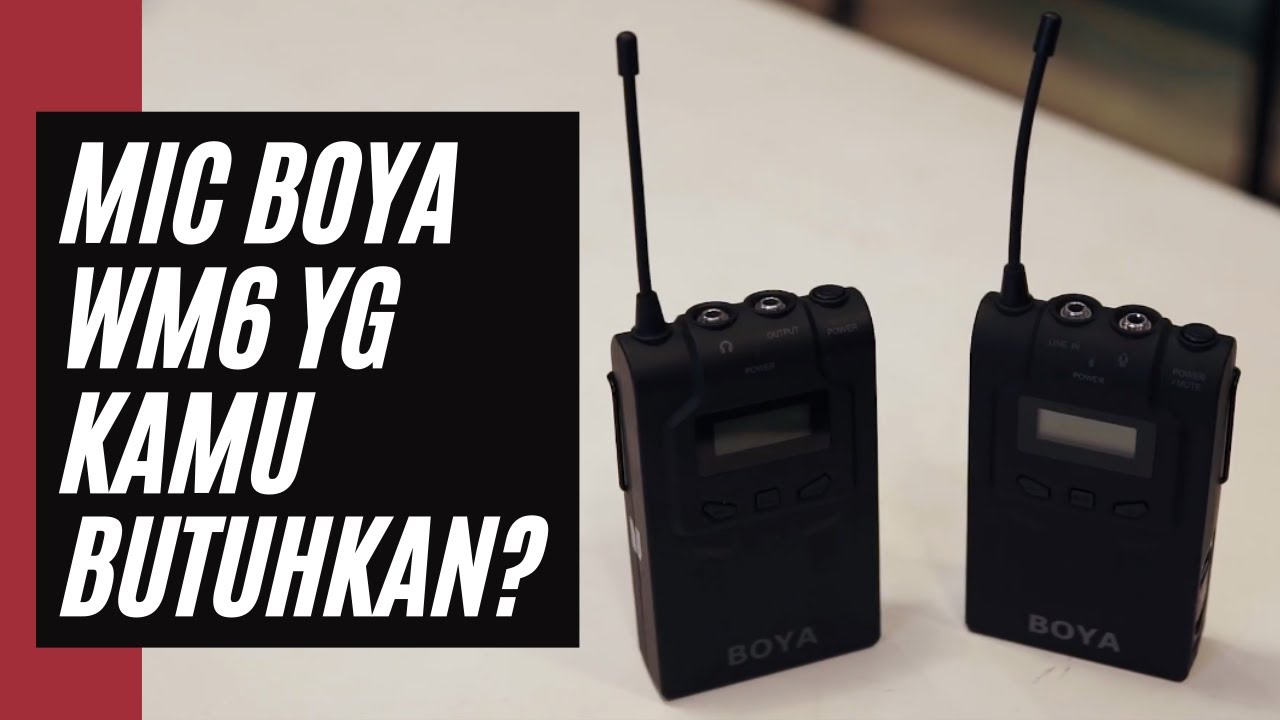 REVIEW MICROPHONE BOYA WM6 - YouTube