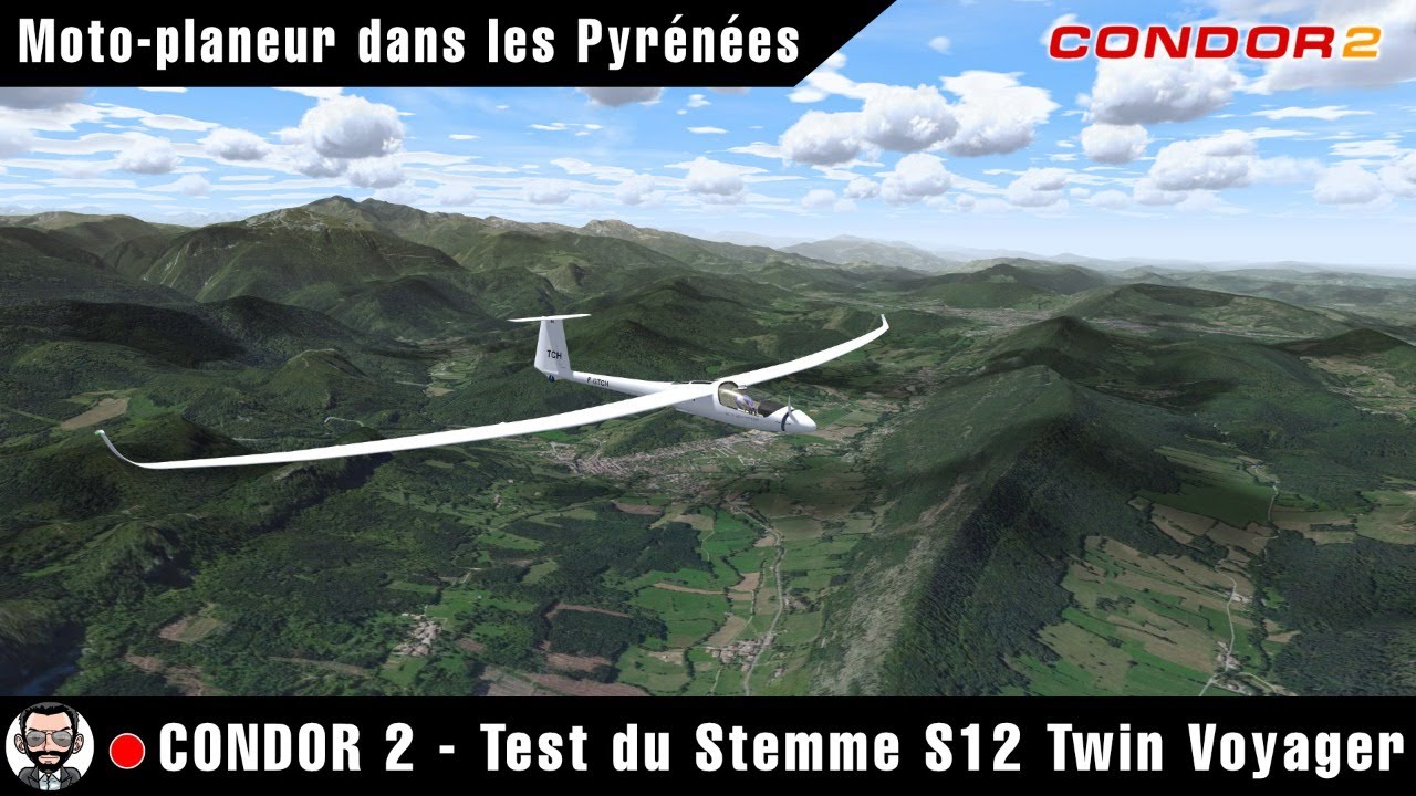 🔴 LIVE CONDOR 2 - Test du nouveau moto-planeur Stemme S12 dans les ...