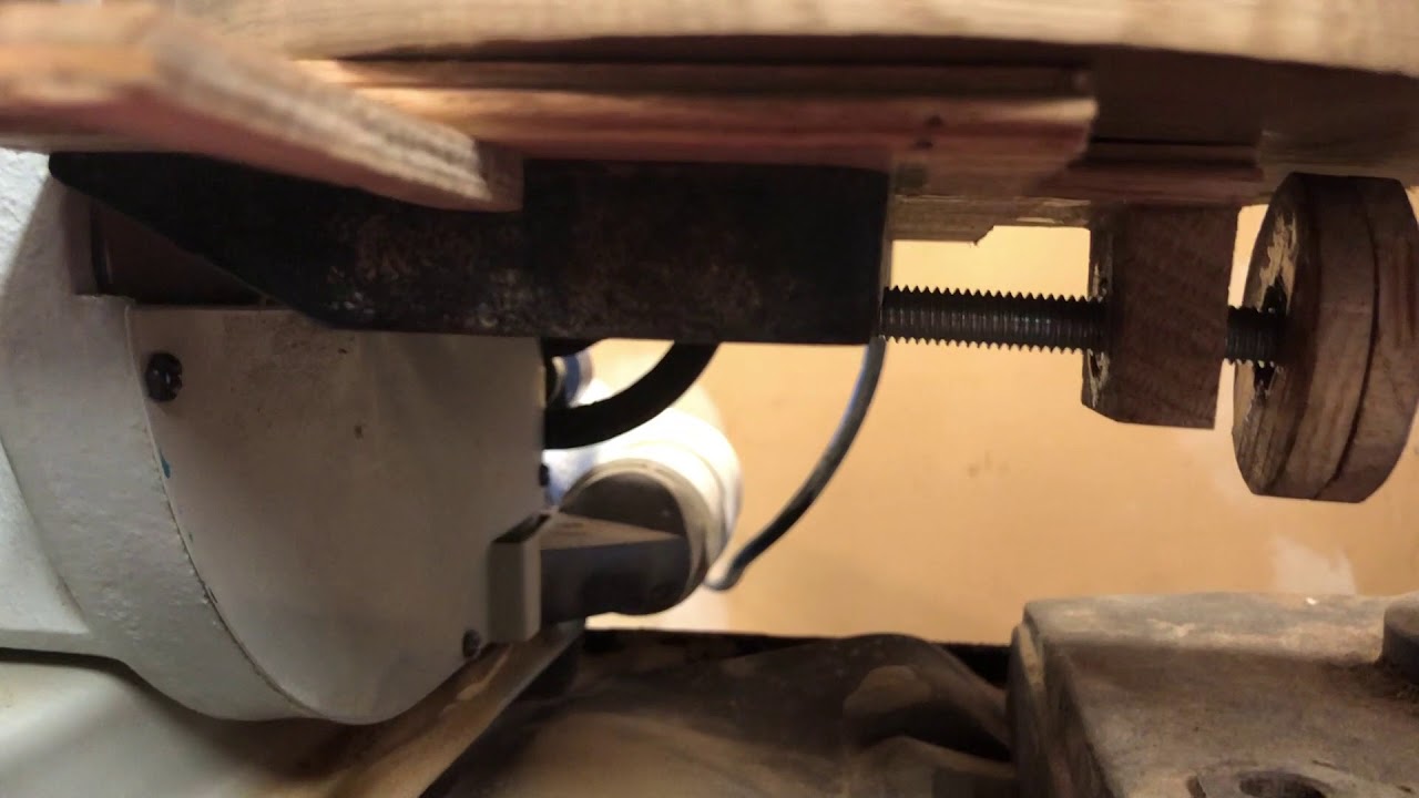 Construction and Use of a Homemade Adjustable Circle Sanding Jig - YouTube
