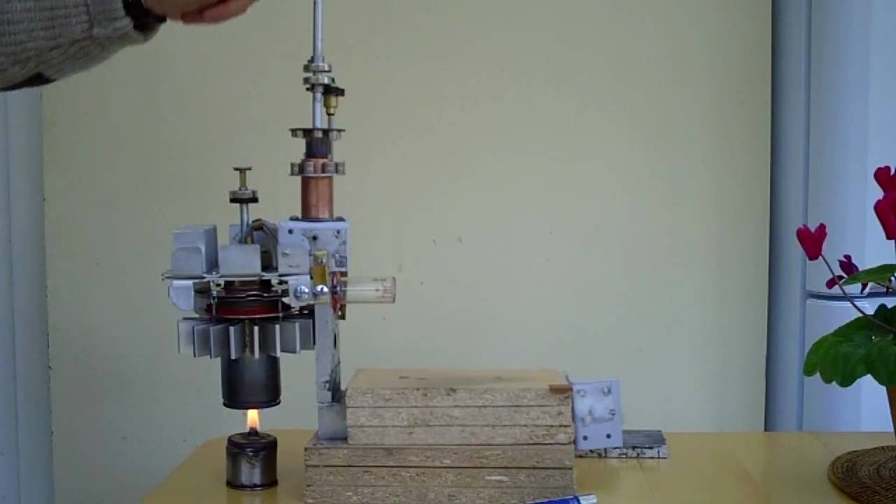 Free piston Stirling Engine made with no lathe - YouTube