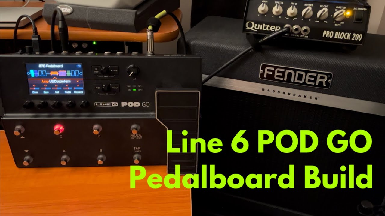 Line 6 POD GO Pedalboard Build - YouTube