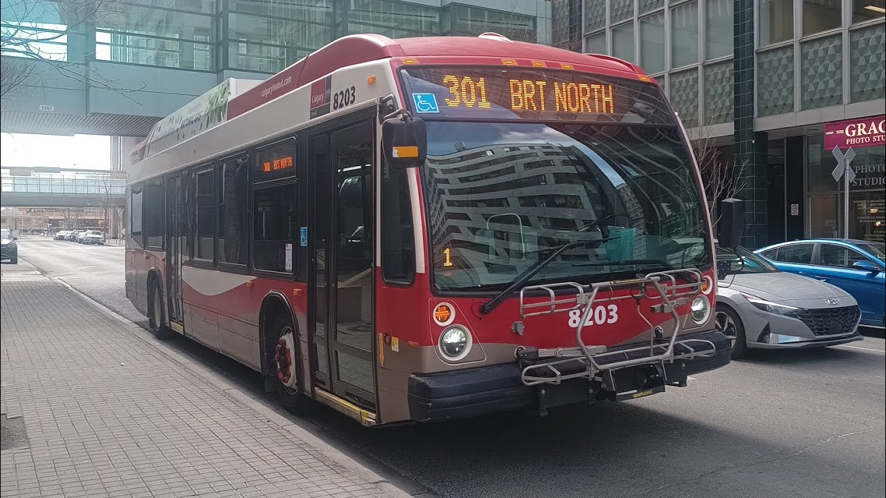 Calgary Transit #8203 Nova Bus LFS CNG - YouTube