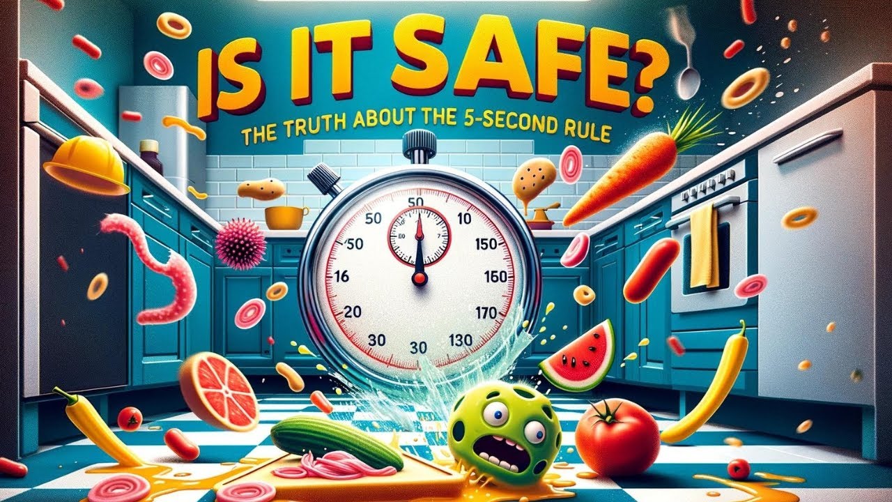The 5-second rule Is food dropped on the floor really safe to eat - YouTube