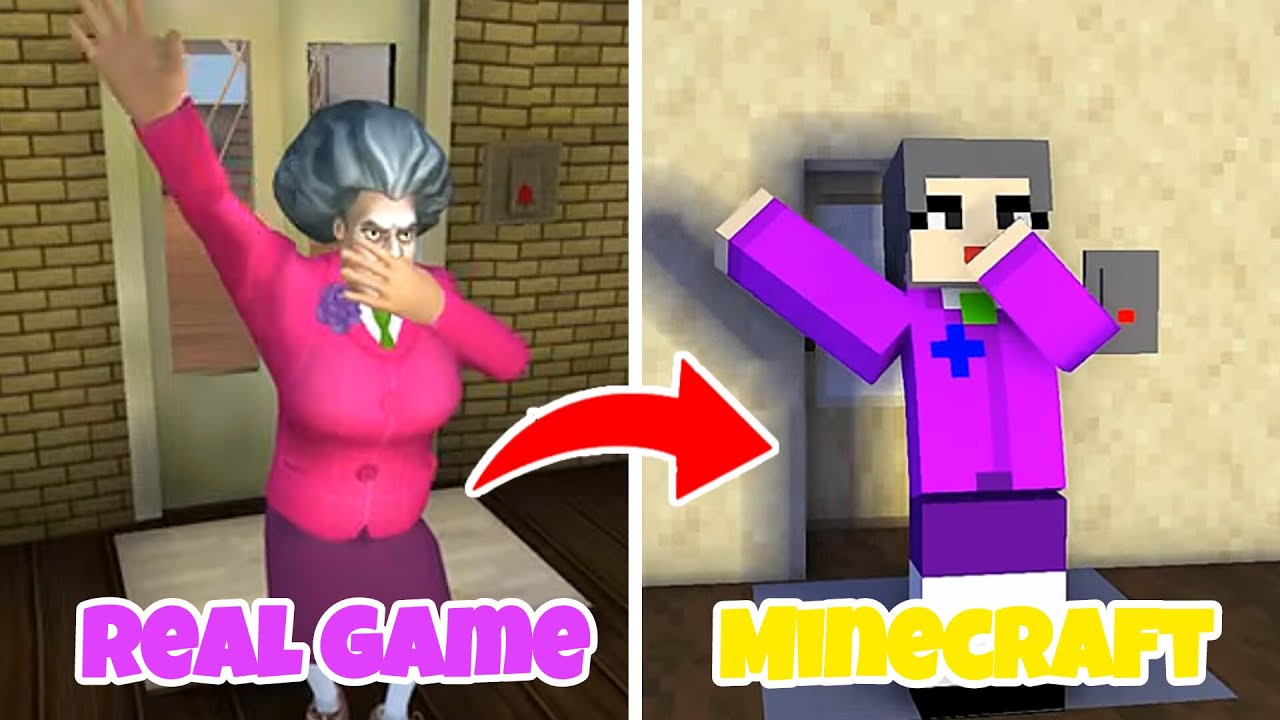 I Found Scary Teacher 3D Minecraft Version 😍 // Scary Teacher 3D Gameplay #1 - YouTube