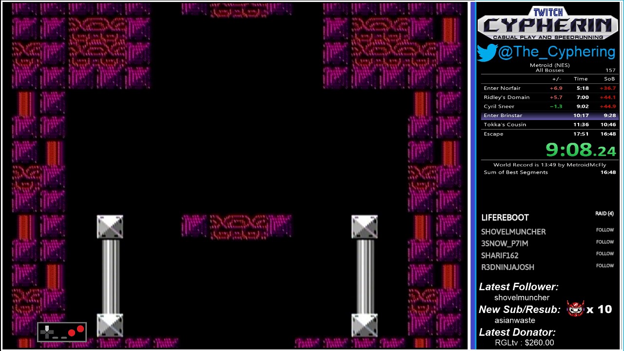 Metroid (NES) All Bosses 17:48 PB - YouTube