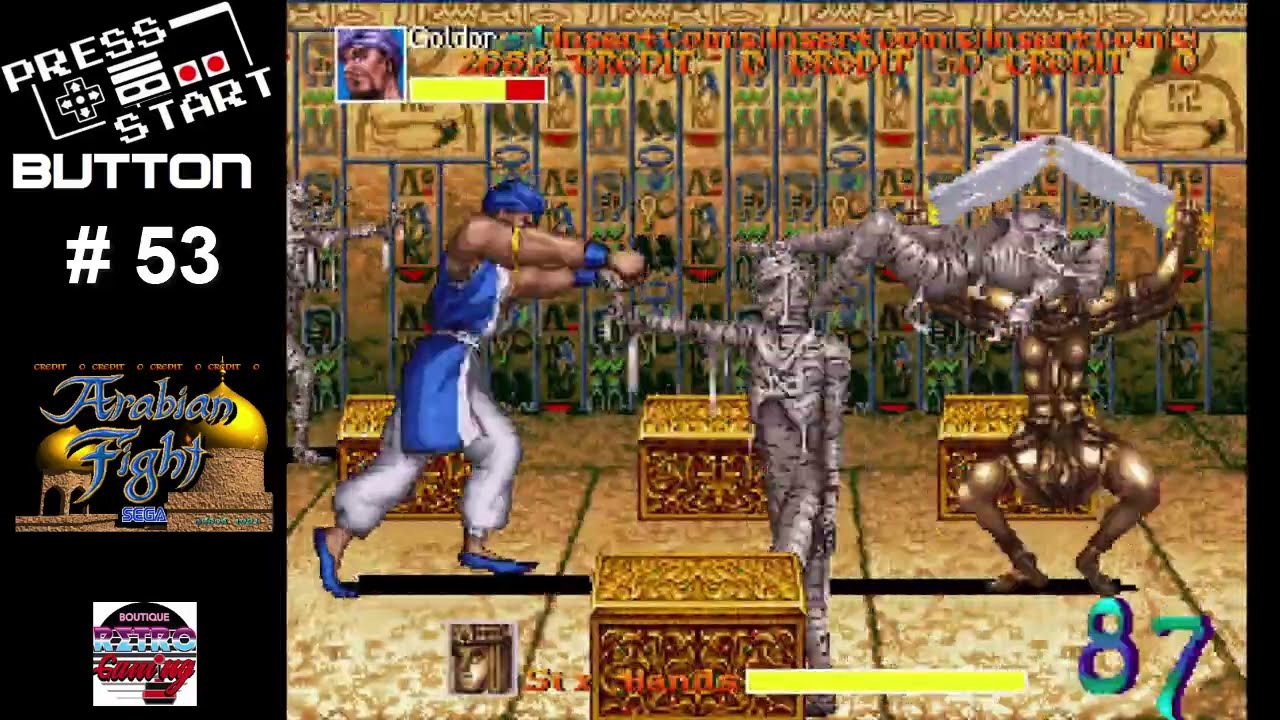 PRESS START BUTTON #53 - Arabian Fight - Arcade - SEGA - 1991 - Fr ...