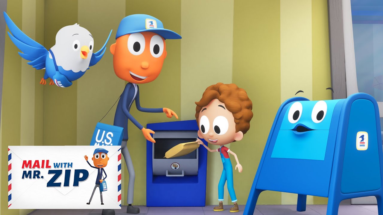 How to Mail a Package! | 50 Min Mail with Mr.ZIP Mailman Cartoons | Fun ...