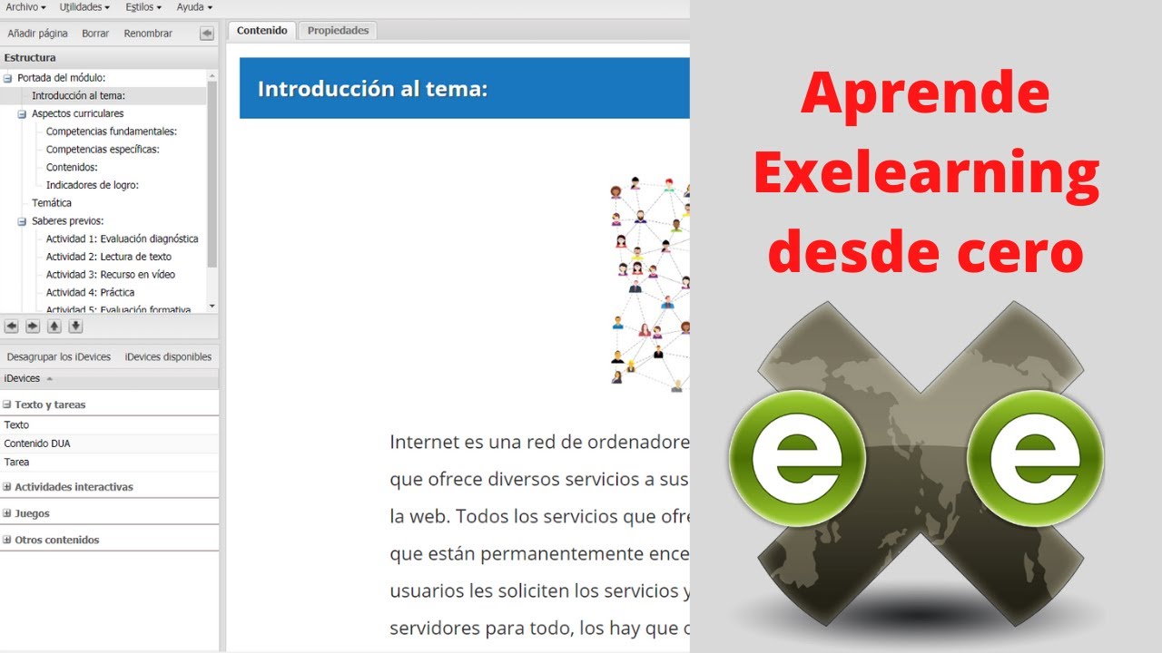 Tutorial exelearning Desde cero parte #1 - YouTube