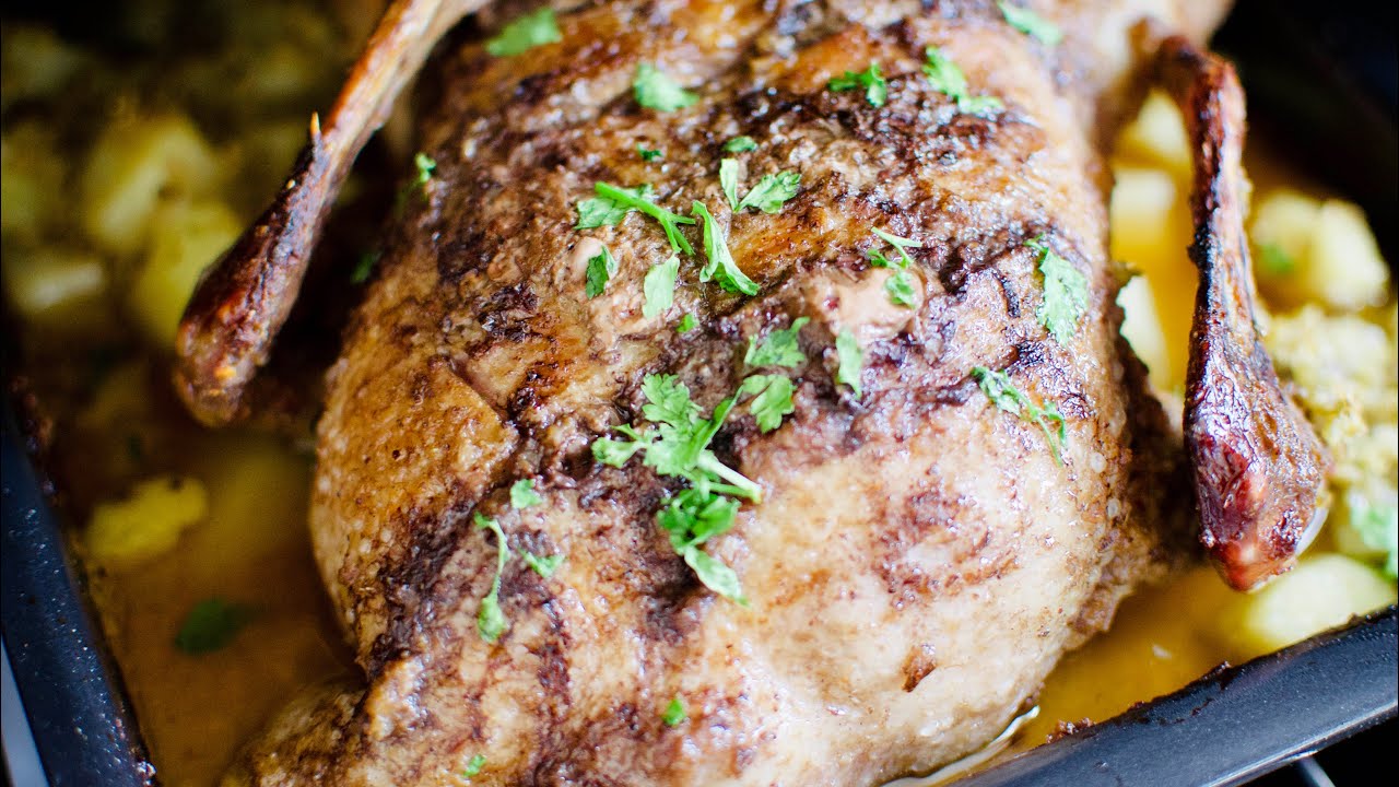 Roasted Duck Recipe - Middle Eastern Style - بطة - YouTube