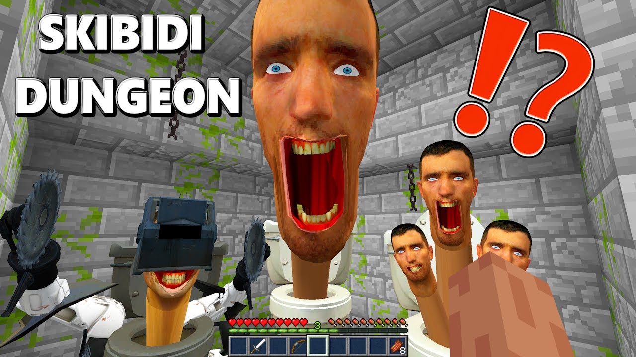 I Found REAL 100 Skibidi Toilet DUNGEON in MINECRAFT SCARY Monster CHASING ME and MINION ...